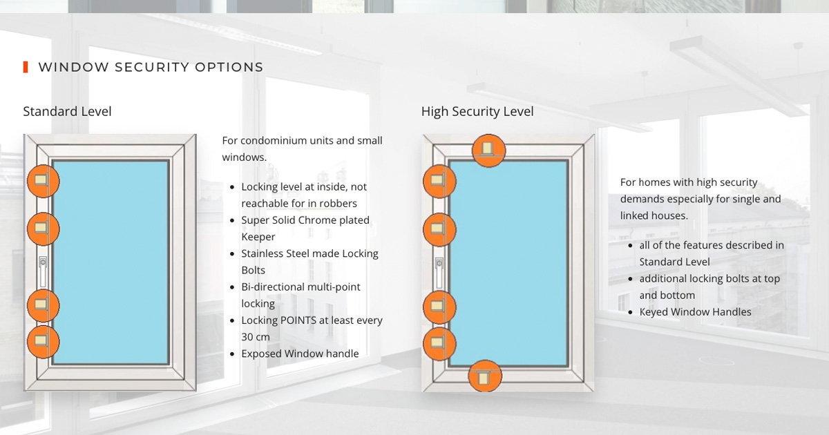 The best aluminium window and door system - HIGH SECURITY